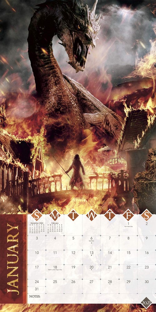 The Hobbit - 2021 Wall Calendar by Trends | 9781438876771 | Booktopia