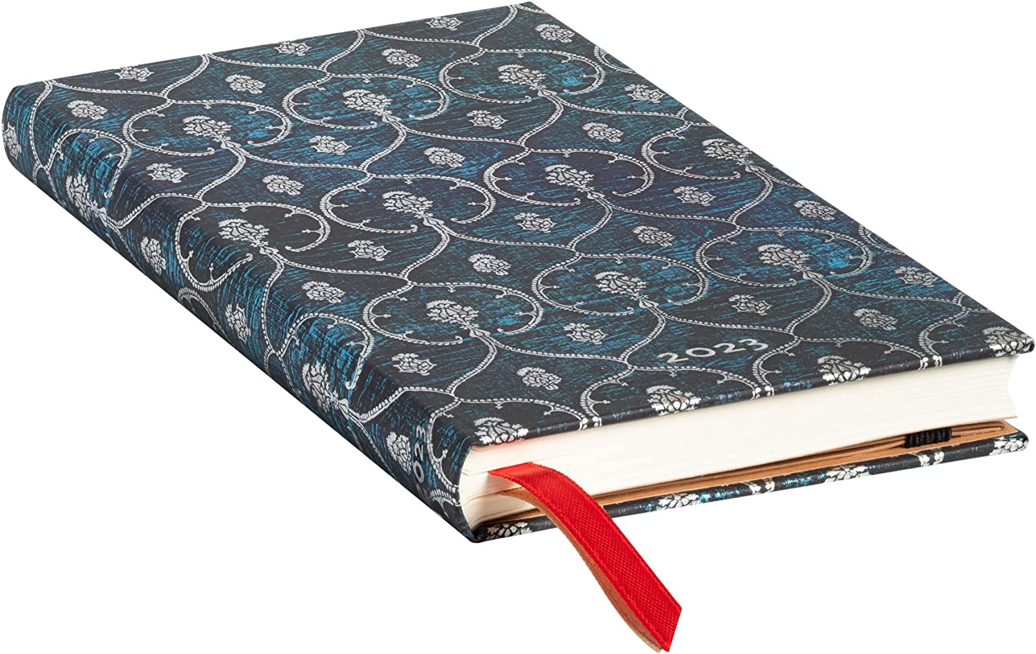 Blue Velvet - Slim, Week-to-View, Horizontal - 2023 Diary, Hardcover ...