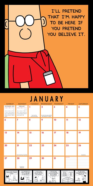 Dilbert 2019 Square Wall Calendar, 2019 Wall Calendar by Scott Adams ...