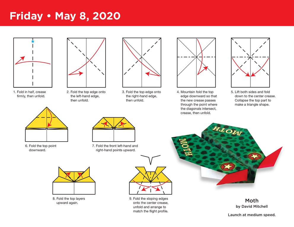 Paper Airplane Fold-A-Day 2020 Activity Desk Calendar by Kyong Lee ...