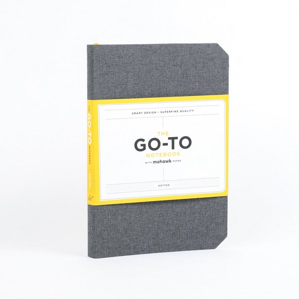 Go-To Notebook with Mohawk Paper, Slate Grey Dotted, Notebook with Dots ...
