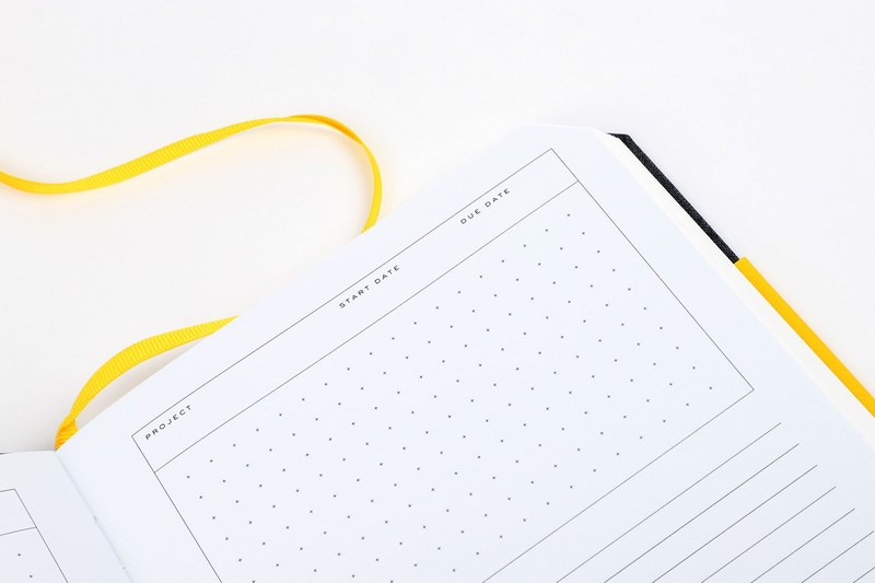 Go-To Notebook with Mohawk Paper, Slate Grey Dotted, Notebook with Dots ...