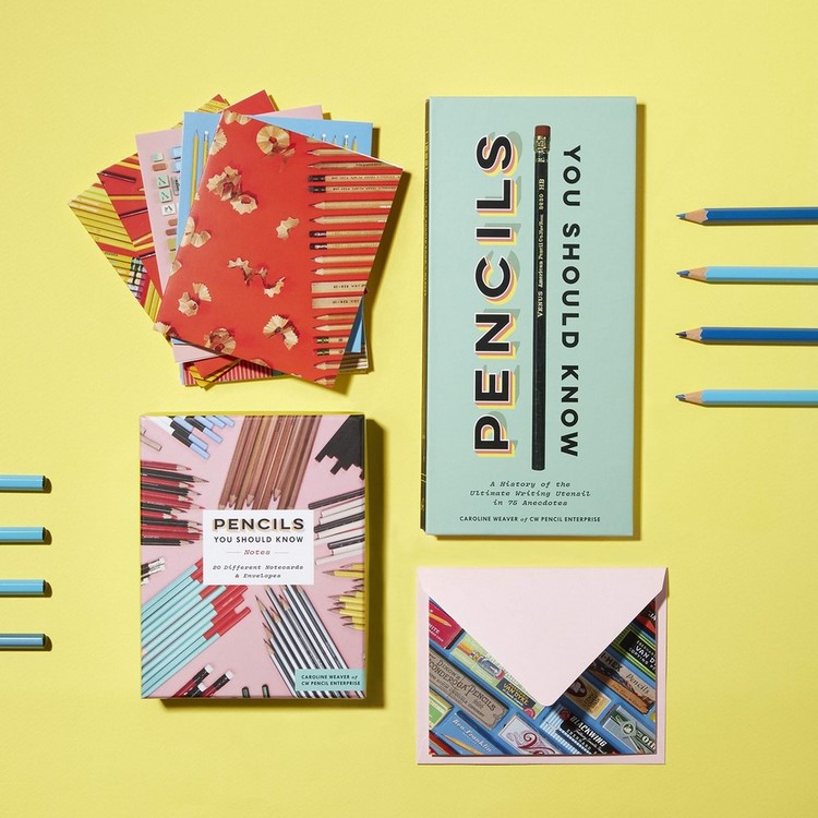Pencils You Should Know Notes, 20 Different Notecards & Envelopes ...