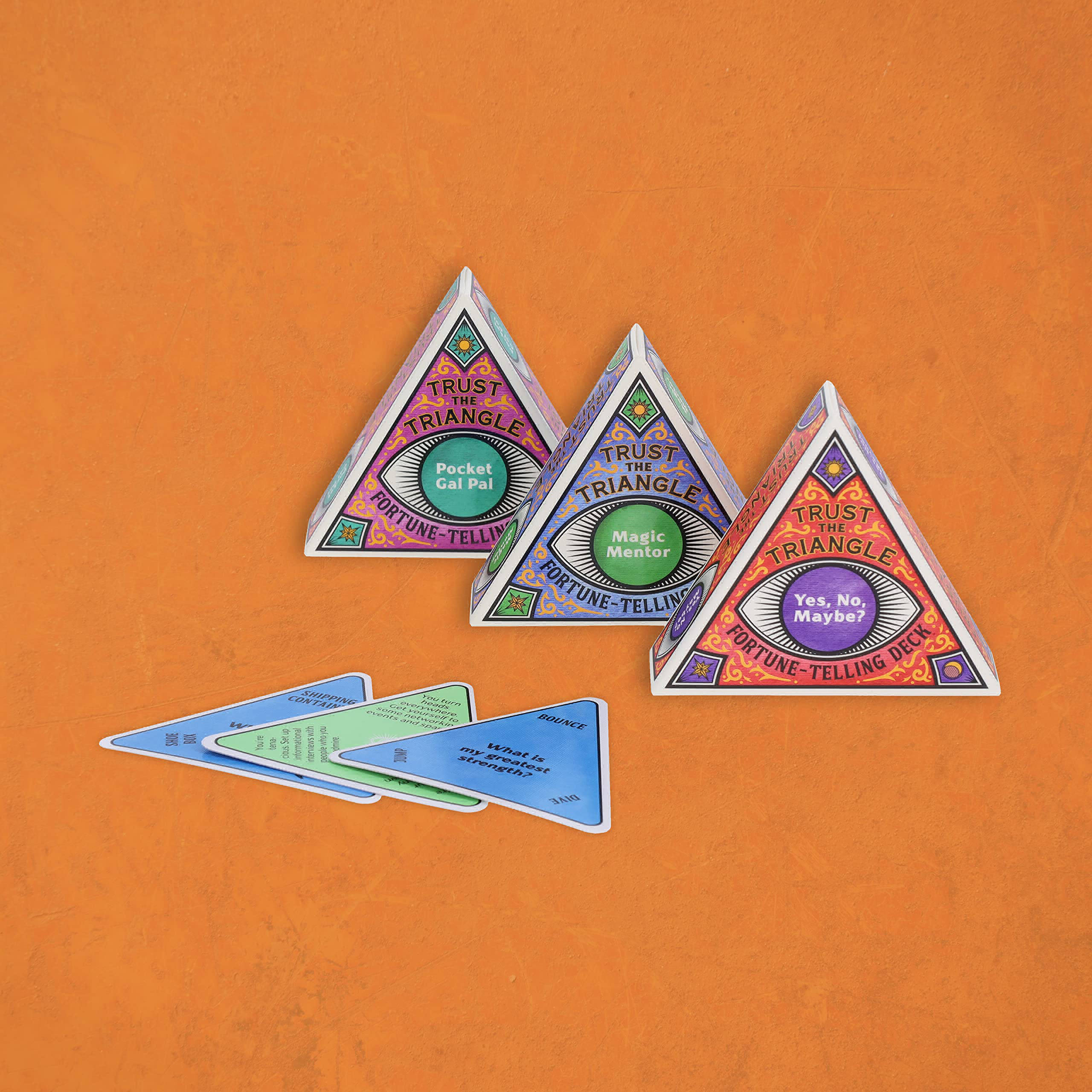 Trust the Triangle Fortune-Telling Deck, Pocket Gal Pal by Chronicle ...