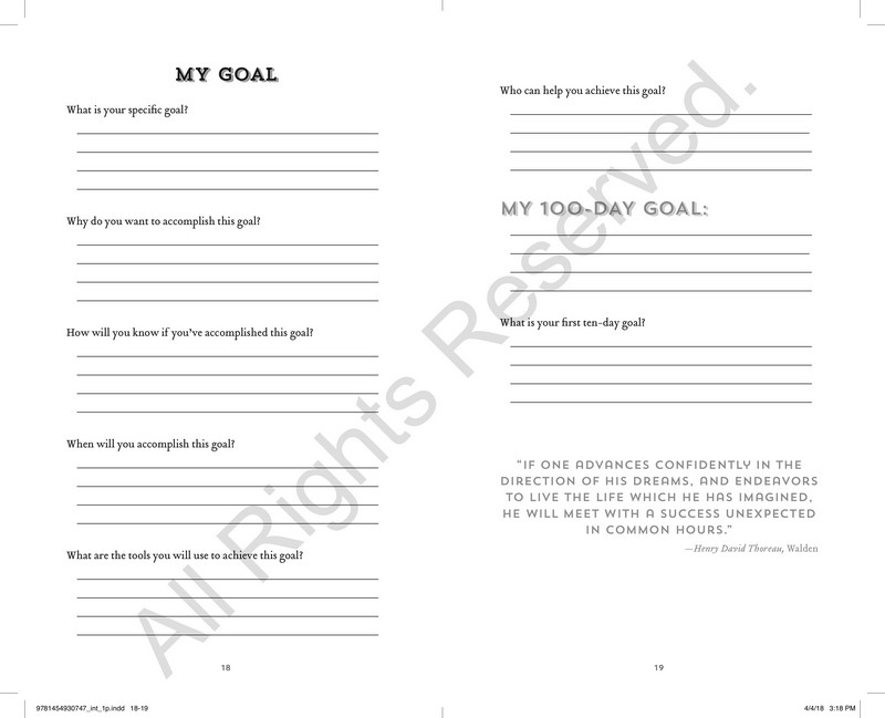 The 100-Day Goal Journal, Accomplish What Matters to You by John Lee ...