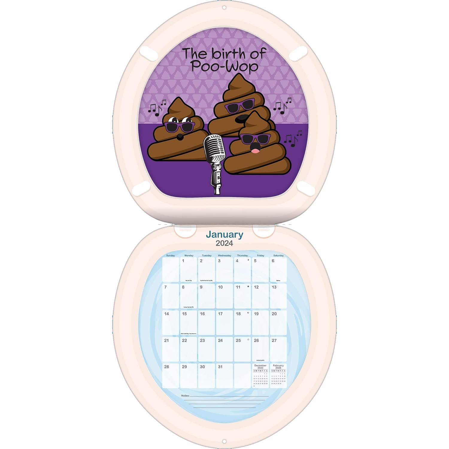 Poo Happens - 2024 Die-Cut Wall Calendar by Turner Licensing ...