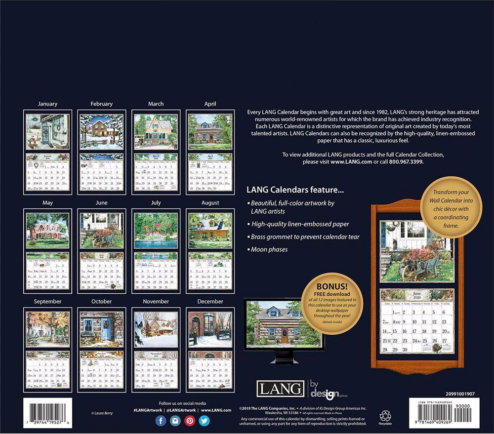 Country Welcome - 2020 Wall Calendar by Laura Berry | 9781469409269 ...