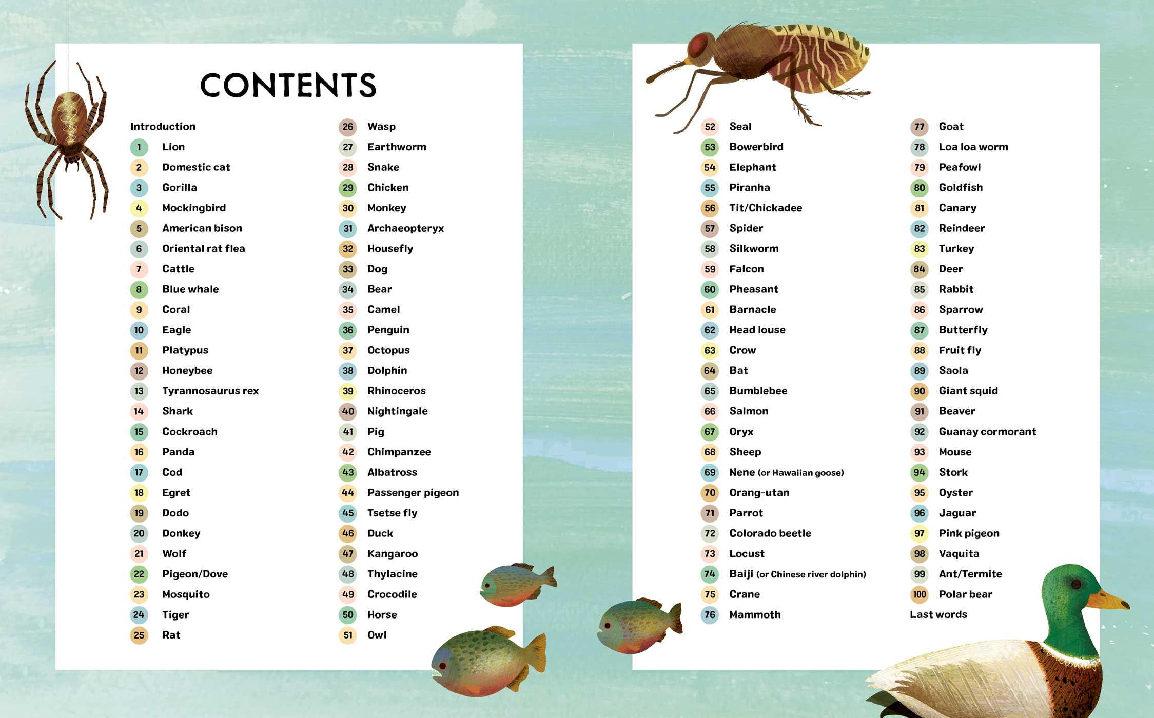 The History of the World in 100 Animals - Illustrated Edition by Simon ...