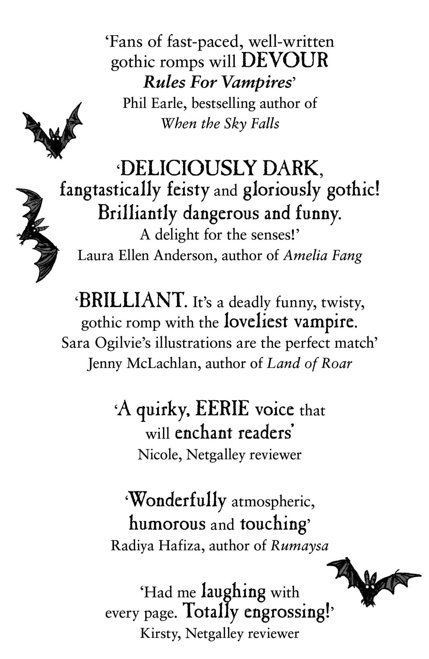 Rules for Vampires, Get spooked this winter! by Alex Foulkes ...