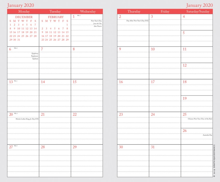 Vintage Floral 2020 Two Year Pocket Planner by Graphique De France ...