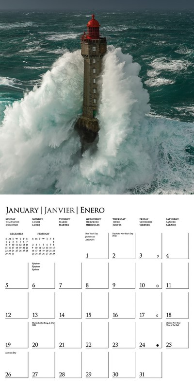 Lighthouses 2020 Square Wall Calendar by Graphique De France ...