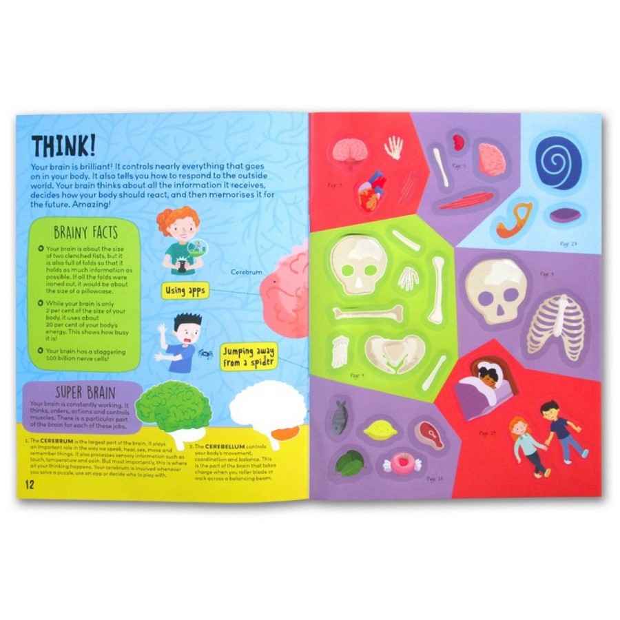 Inside the Human Body, 150-Piece Glow-in-the-dark Jigsaw Puzzle and ...