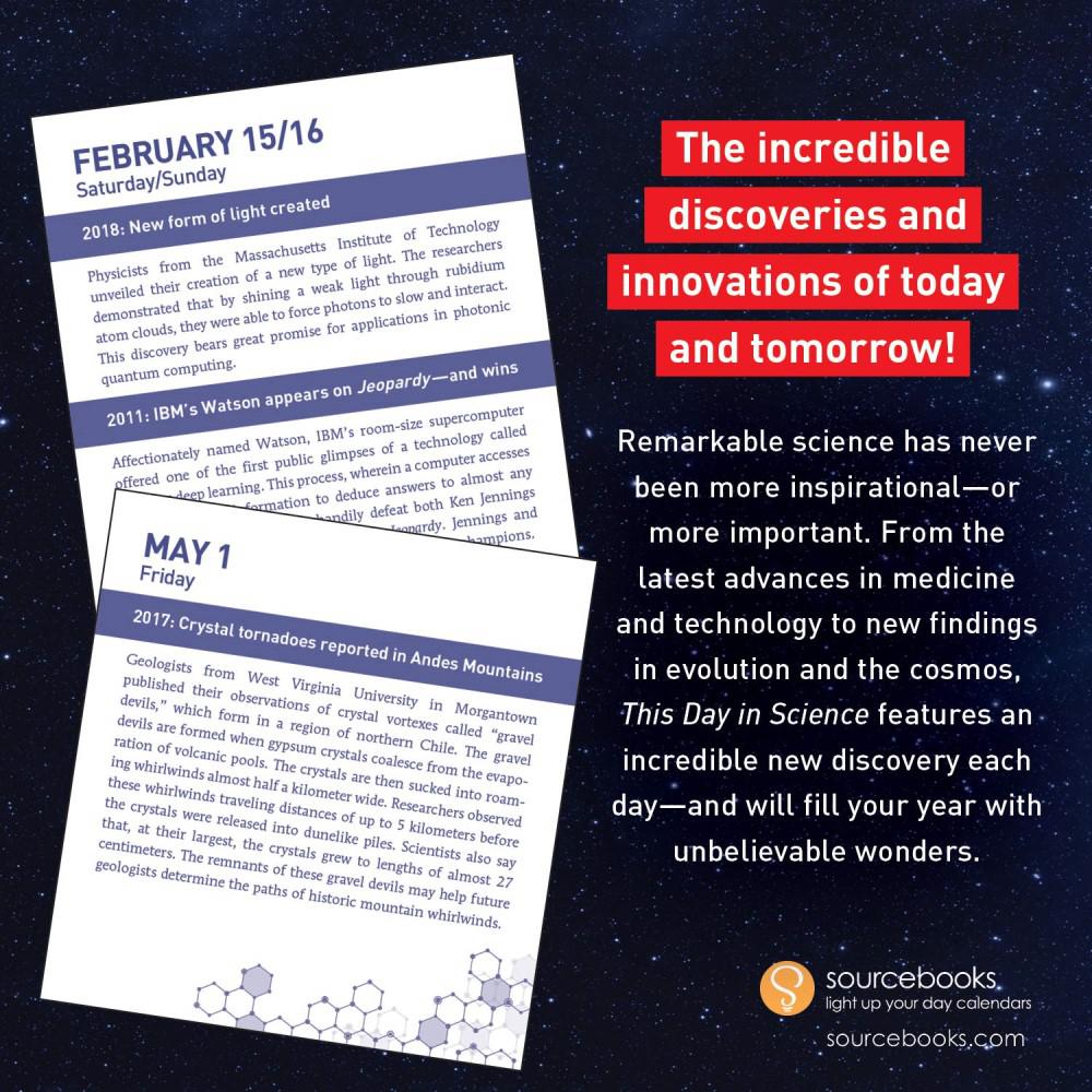 This Day in Science - 2020 Daily Desk Calendar, 365 Groundbreaking ...
