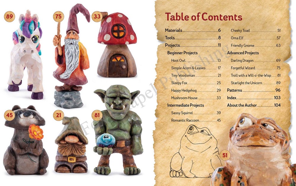 Learn to Carve Gnomes, Trolls and Mythical Creatures, 15 Simple Step-by ...