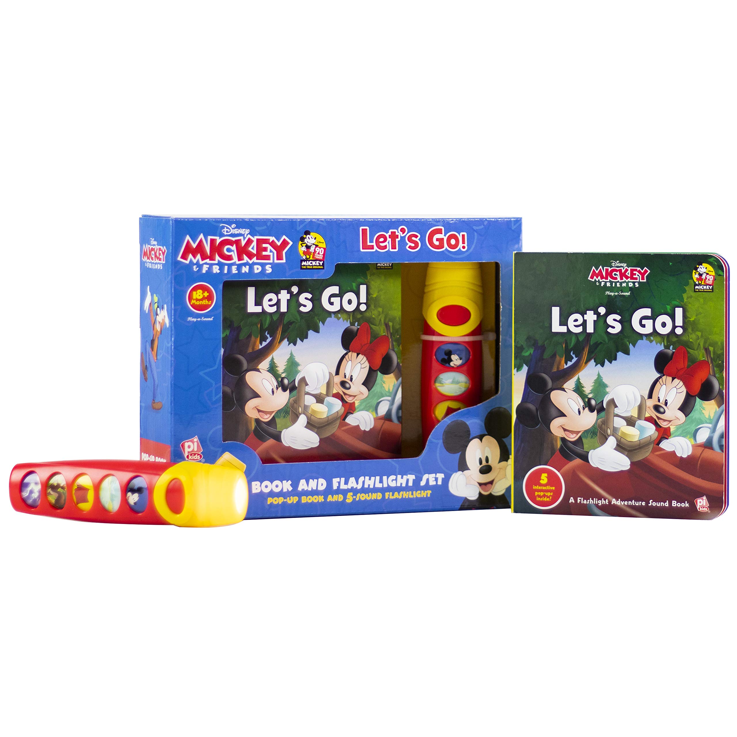 Disney: Mickey Mouse & Friends - Pop-up Book and 5 Sound Flashlight Set ...