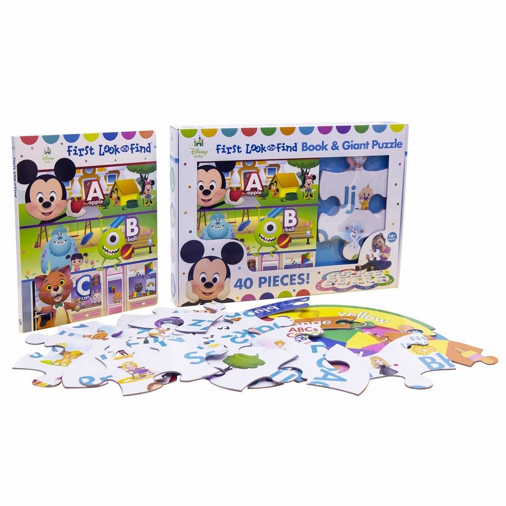 Disney Baby 1st Look & Find Puzzle Box by PI Kids | Board Book & Giant ...