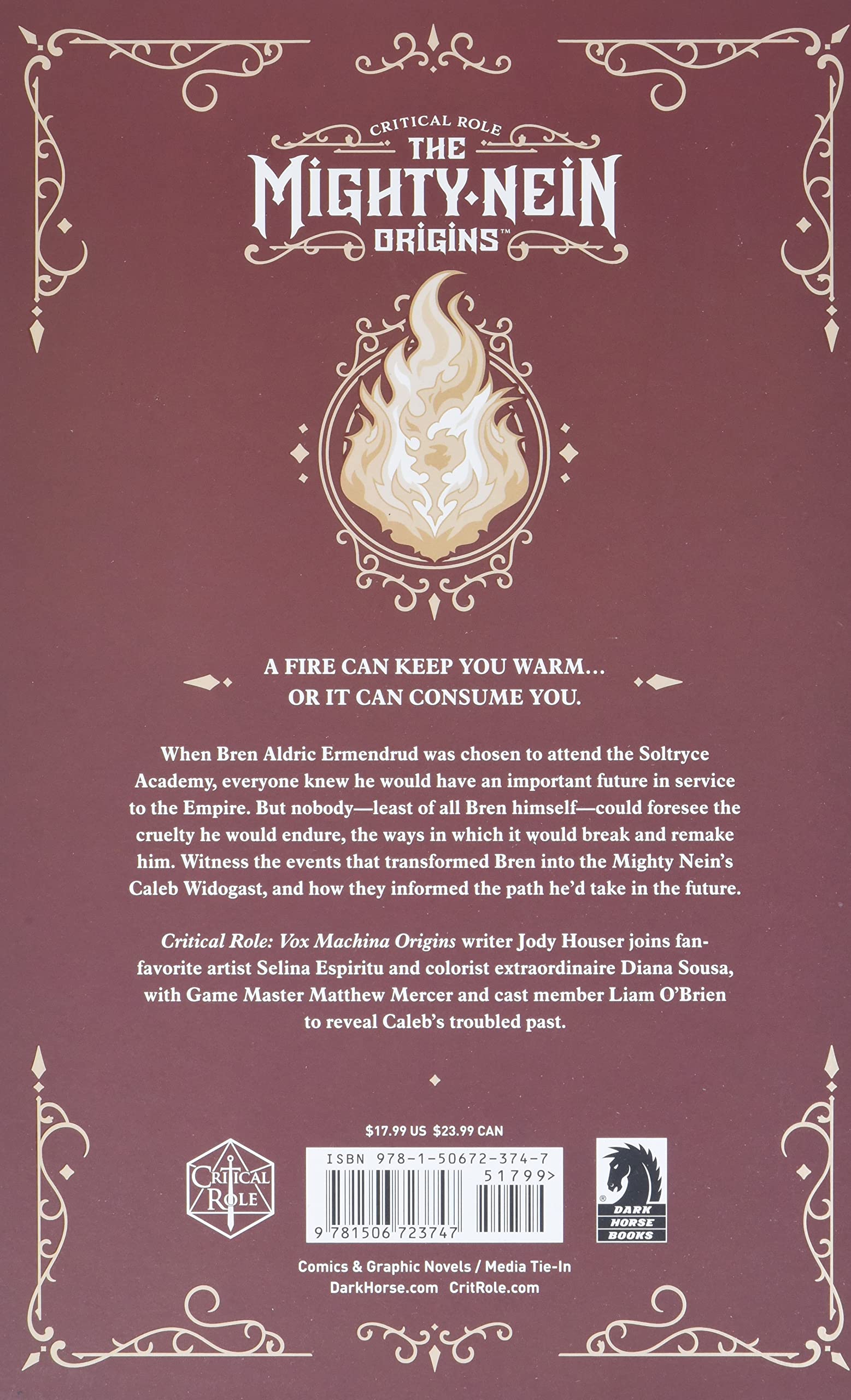 Critical Role The Mighty Nein Origins, Caleb Widogast by Jody Houser ...