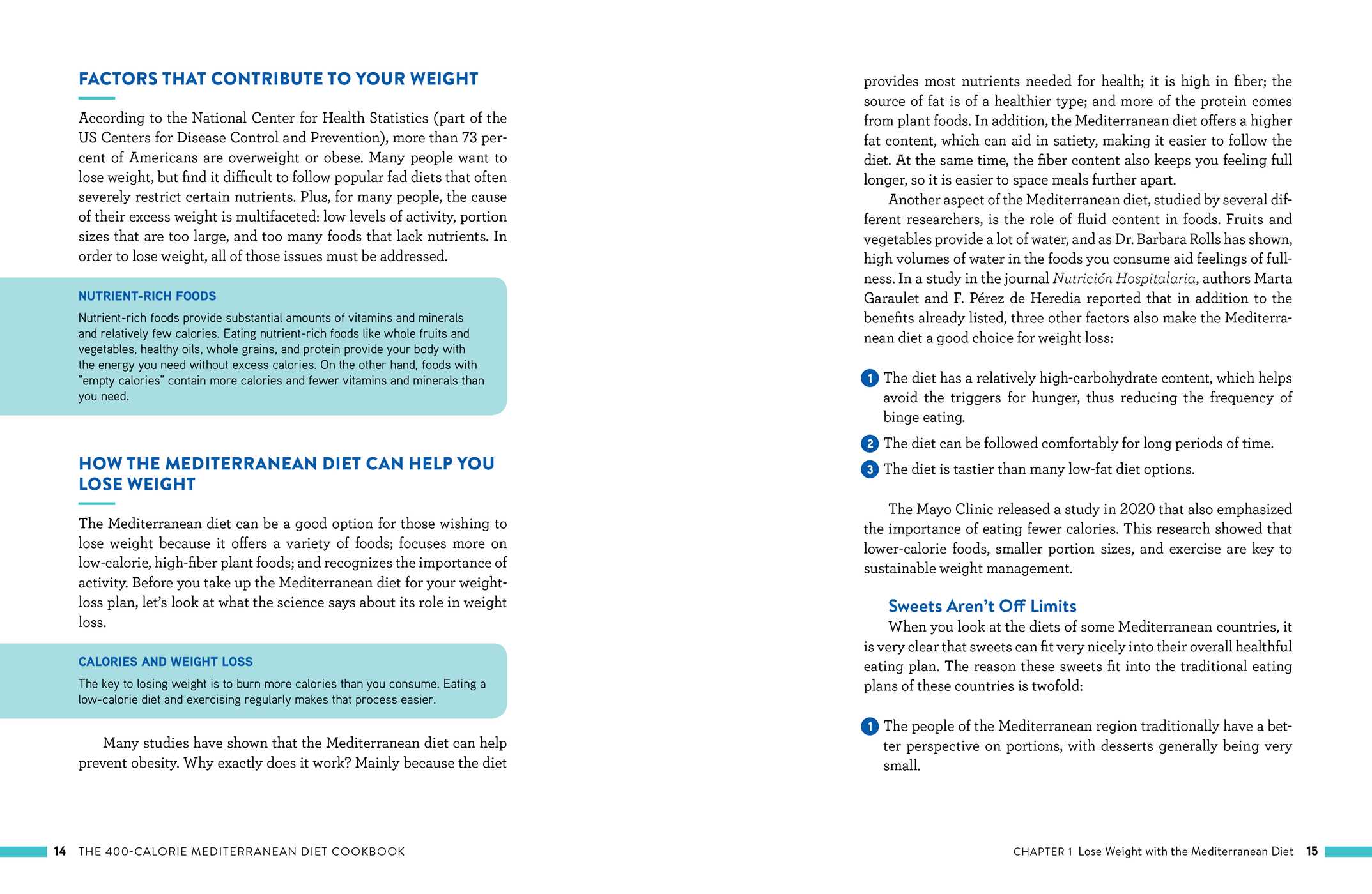 The 400-Calorie Mediterranean Diet Cookbook, 100 Recipes under 400 ...