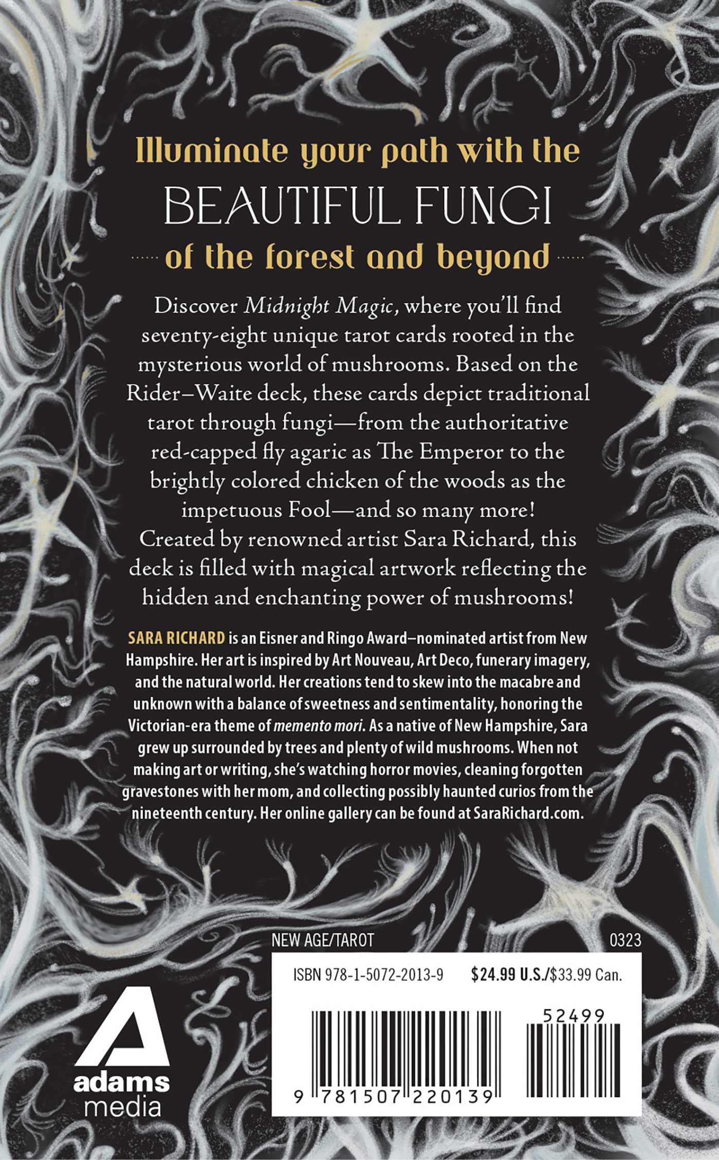 Midnight Magic, A Tarot Deck of Mushrooms by Sara Richard ...