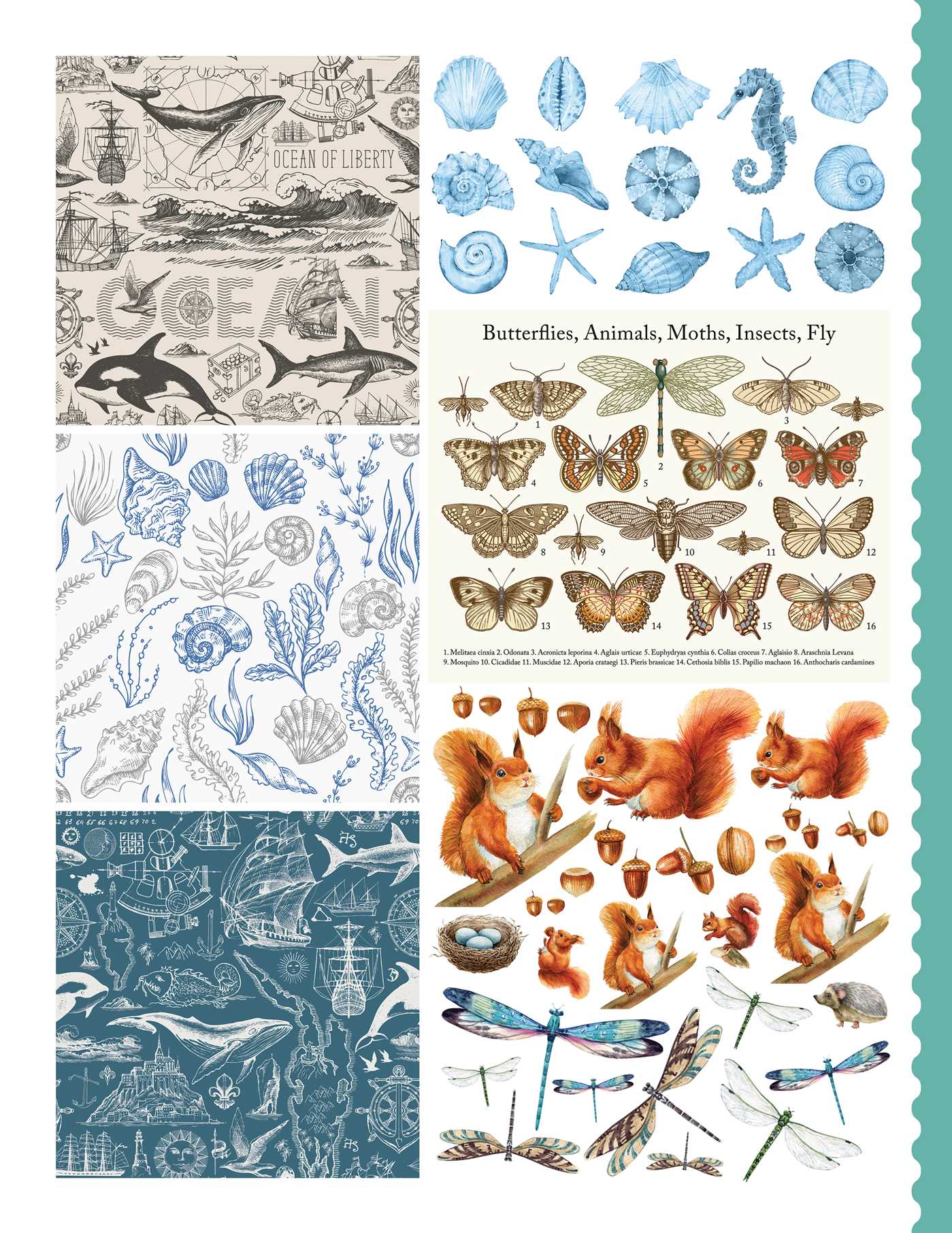 Junk Journal Cutouts: Vintage Designs, From Botanicals to Travel, 350 ...