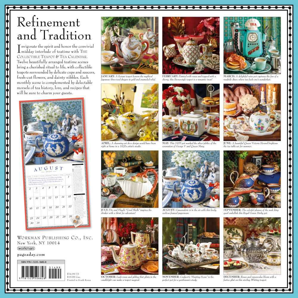 The Collectible Teapot and Tea - 2020 Wall Calendar by Workman ...