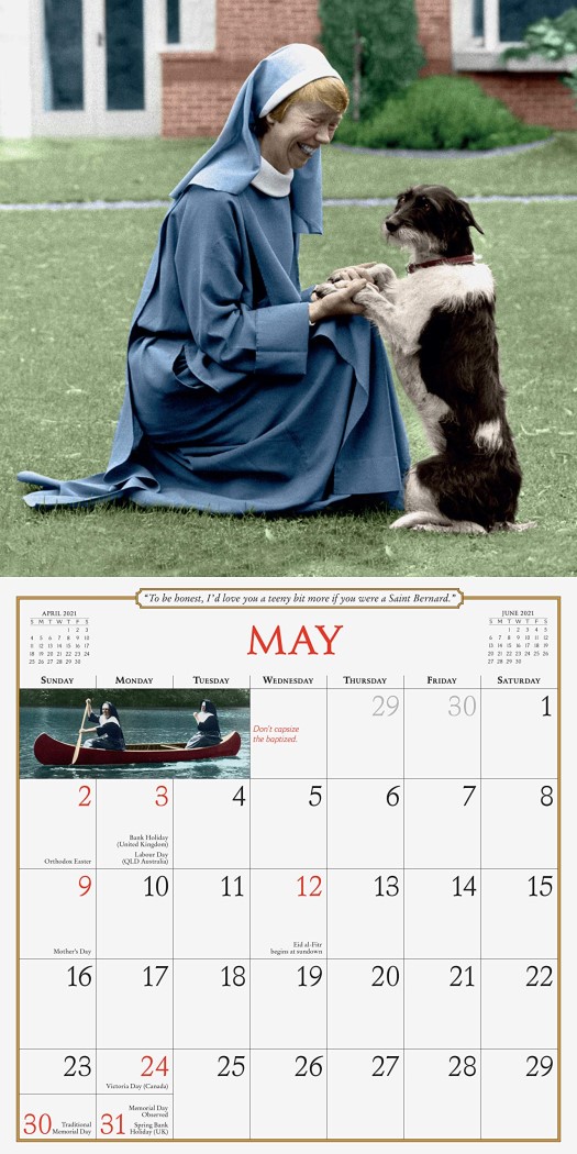 Nuns Having Fun - 2021 Wall Calendar, The Original by Maureen Kelly ...