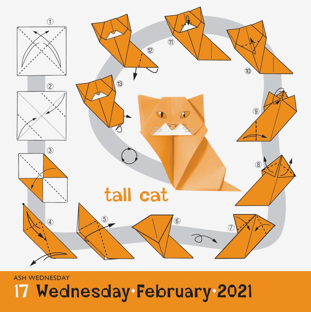 Origami - 2021 Daily Desk Calendar, Page-A-Day Calendar by Margaret Van ...