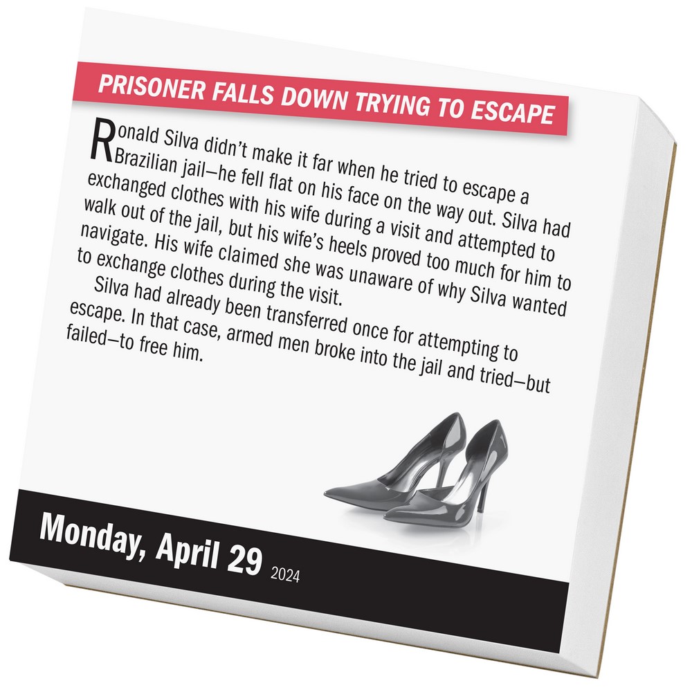 A Year of True Crime Page-A-Day Calendar 2024, Poisonings, Con Artists ...