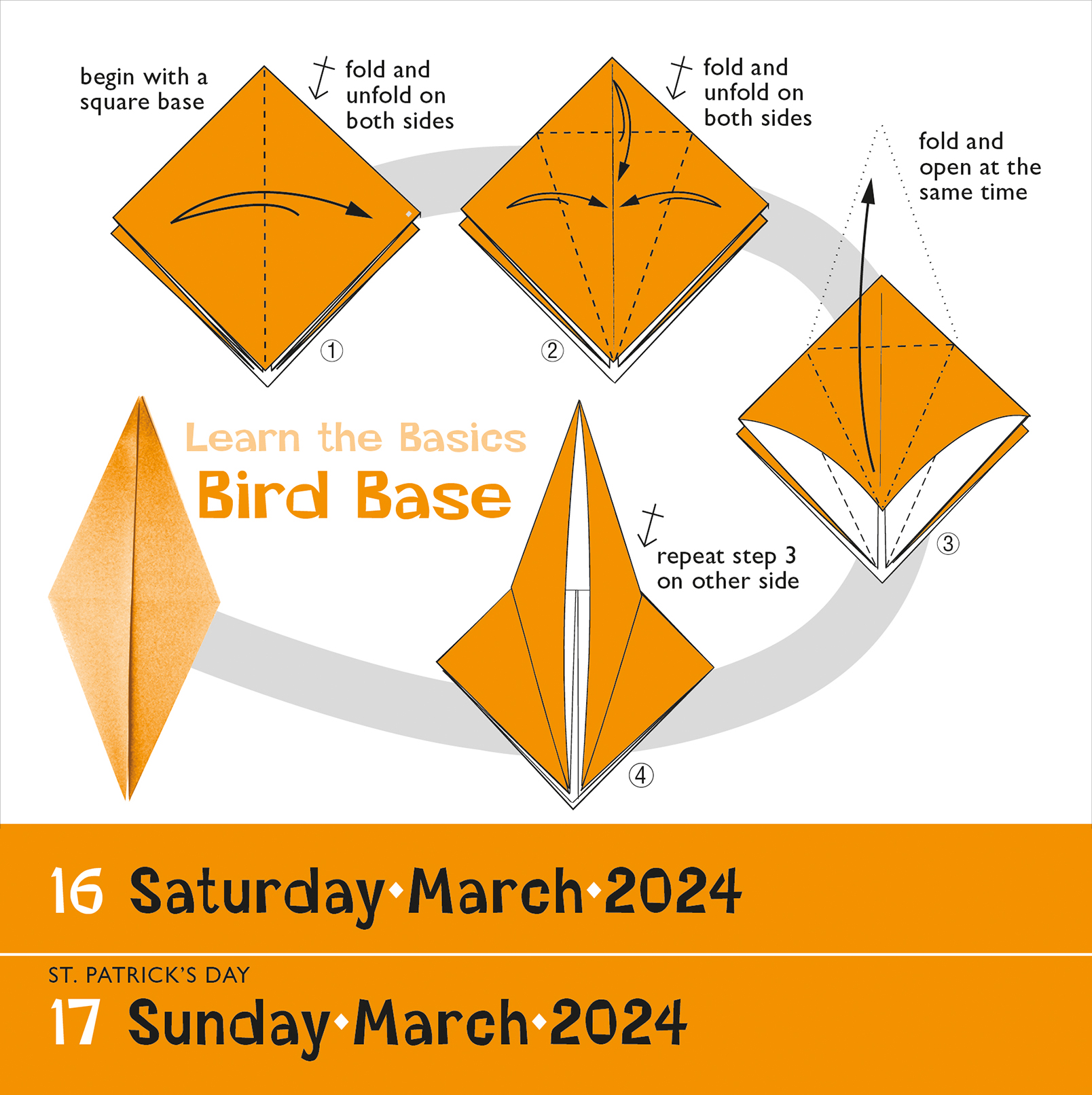 Origami Page-A-Day Calendar 2024, More Than 250 Projects to Fold by ...