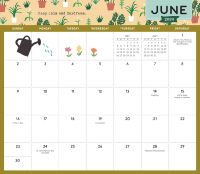 Go with the Flow: A Magnetic Monthly 2024 Calendar by Workman Calendars ...