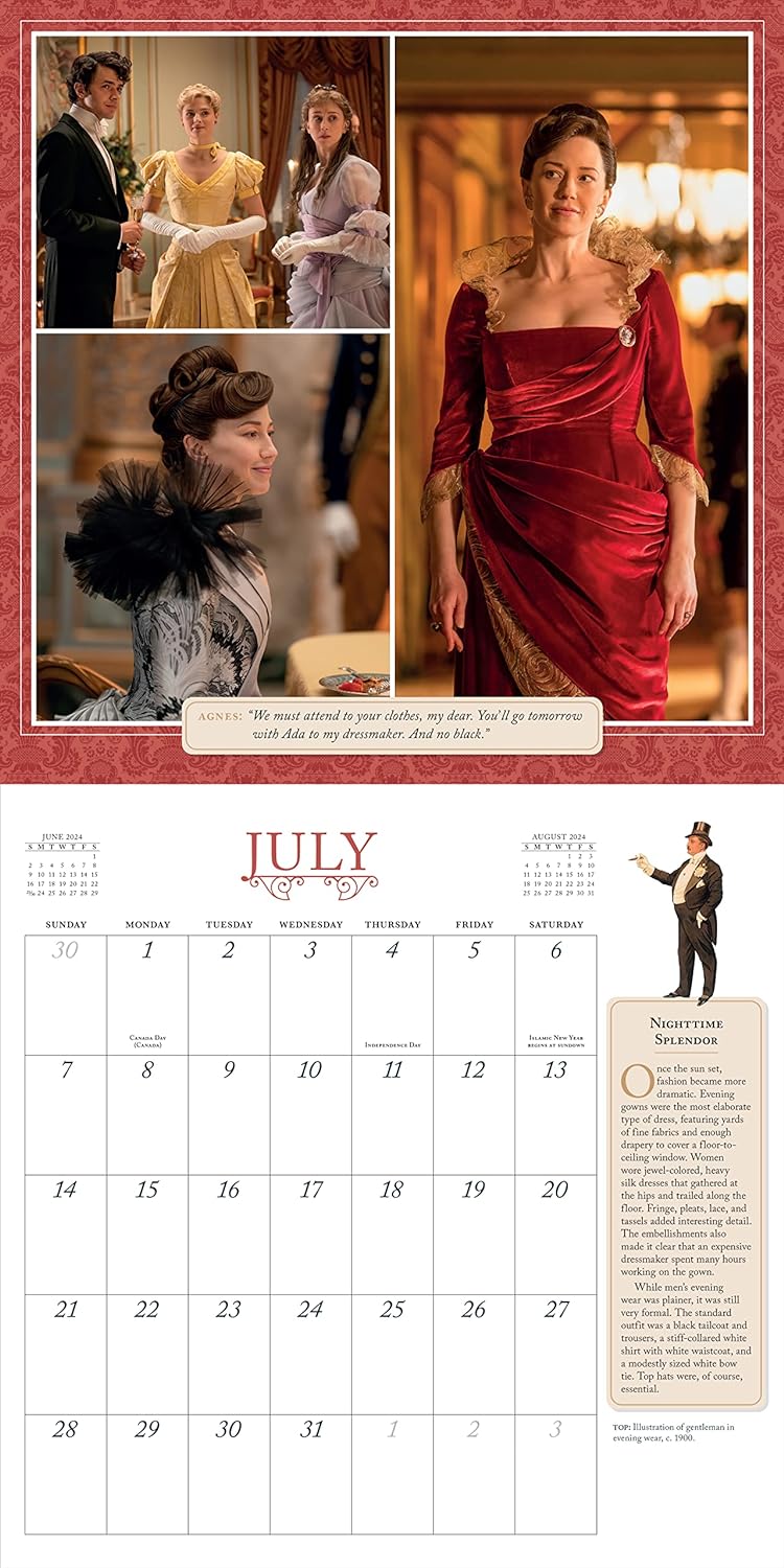 The Gilded Age - 2024 Wall Calendar, Indulge in the Fashion, the ...