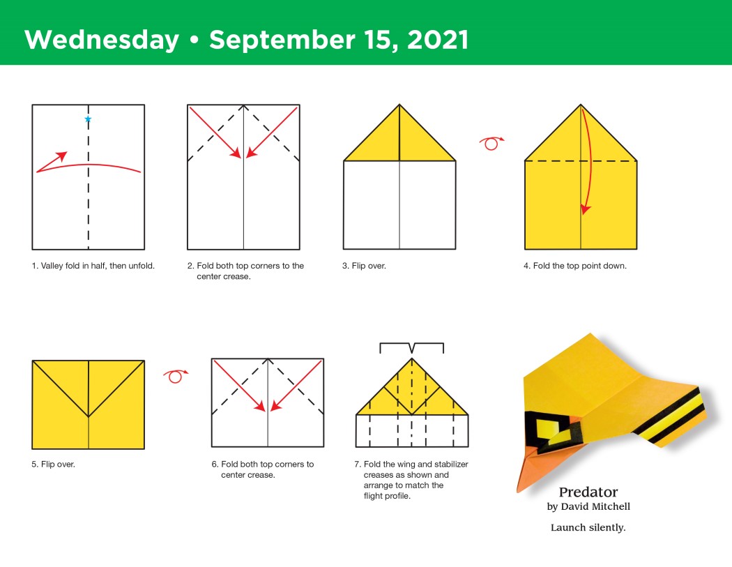 Paper Airplane - Fold-A-Day 2021 Desk Calendar by Kyong Lee ...