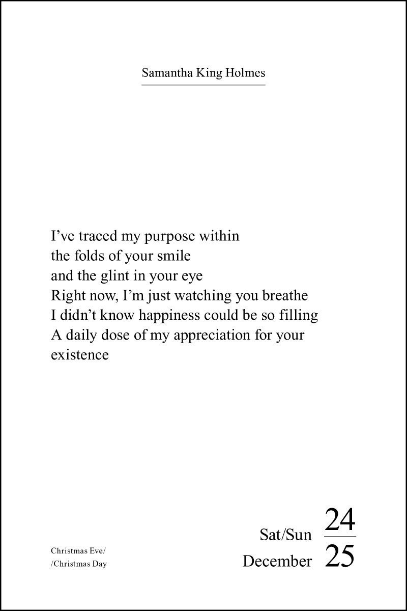 The Poetry of Samantha King Holmes & r.h. Sin - 2022 Deluxe Desk Calendar by Samantha King ...