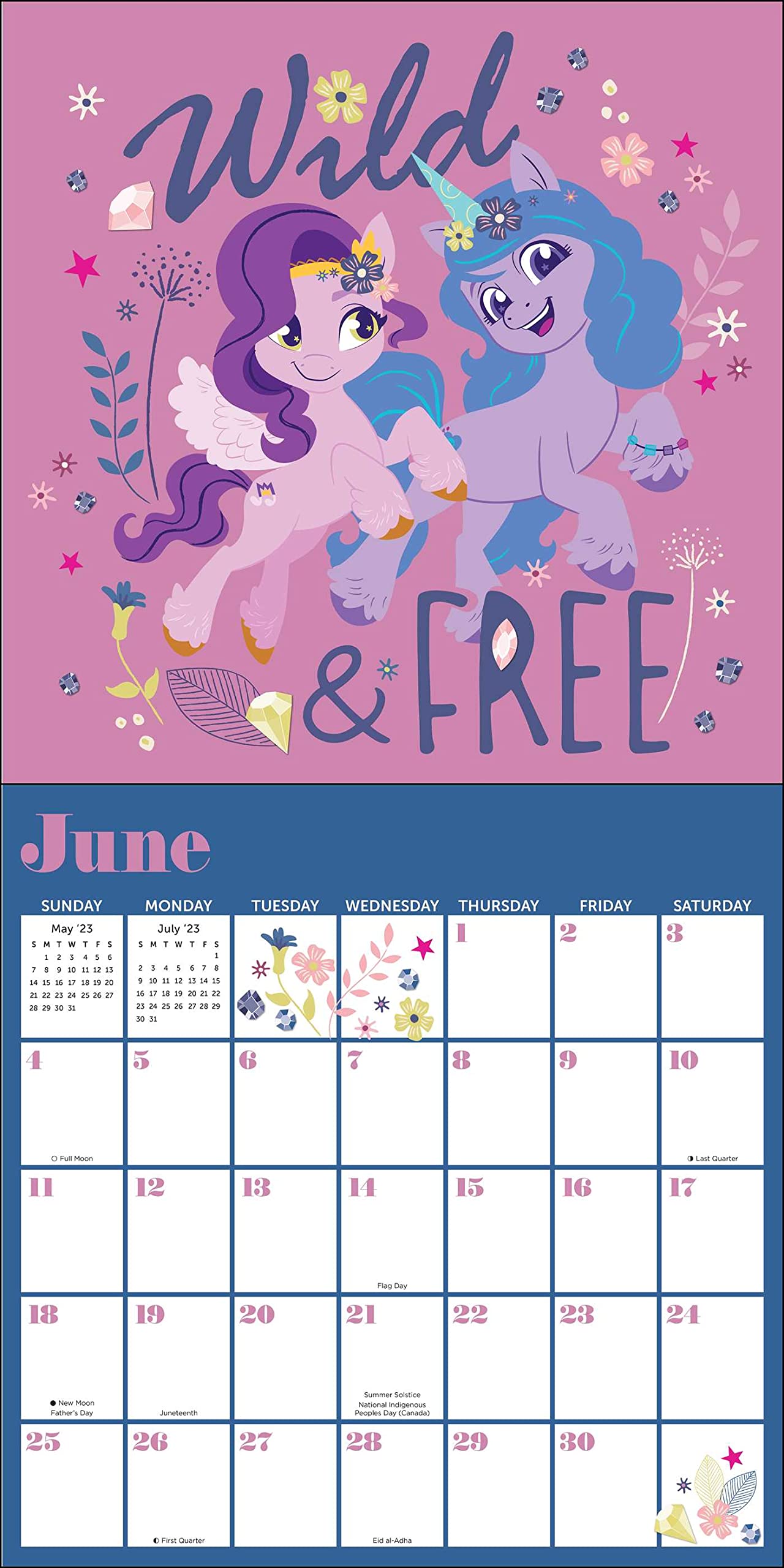 My Little Pony - 2023 Wall Calendar by Hasbro | 9781524874346 | Booktopia