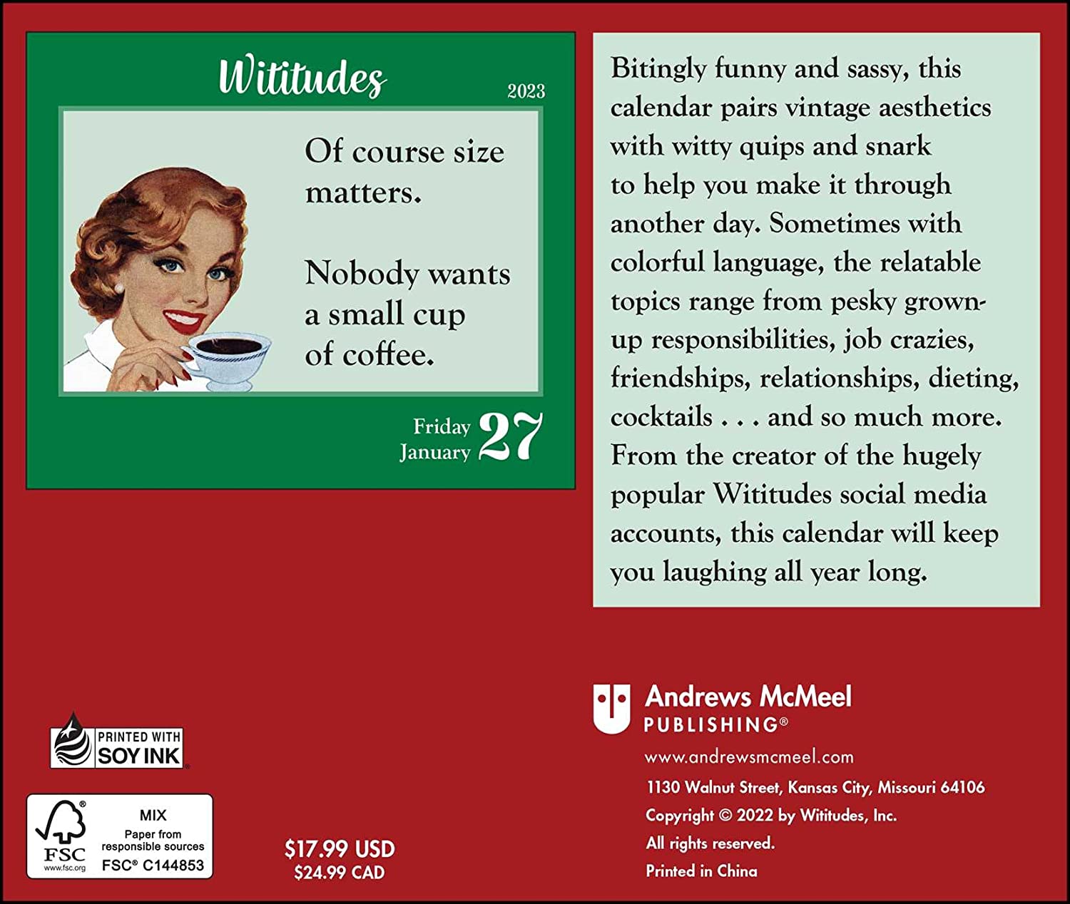 Wititudes 2023 - Daily Desk Calendar, Another Fine Day Ruined by ...