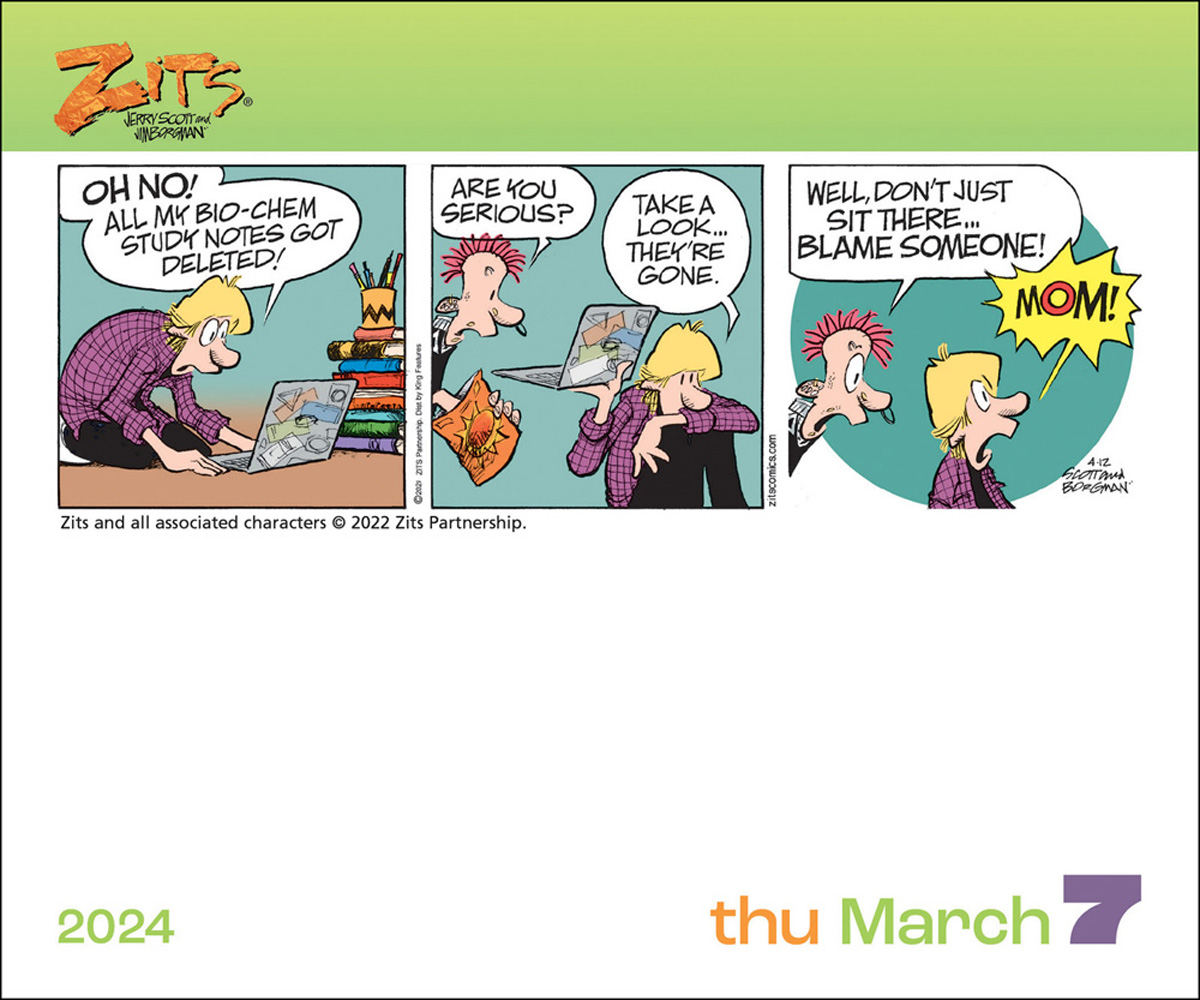 Zits 2024 Day-to-Day Calendar by Jerry Scott | 9781524879860 | Booktopia