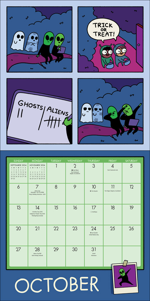 Cryptid Club 2024 Wall Calendar by Sarah Andersen | 9781524880040 | Booktopia
