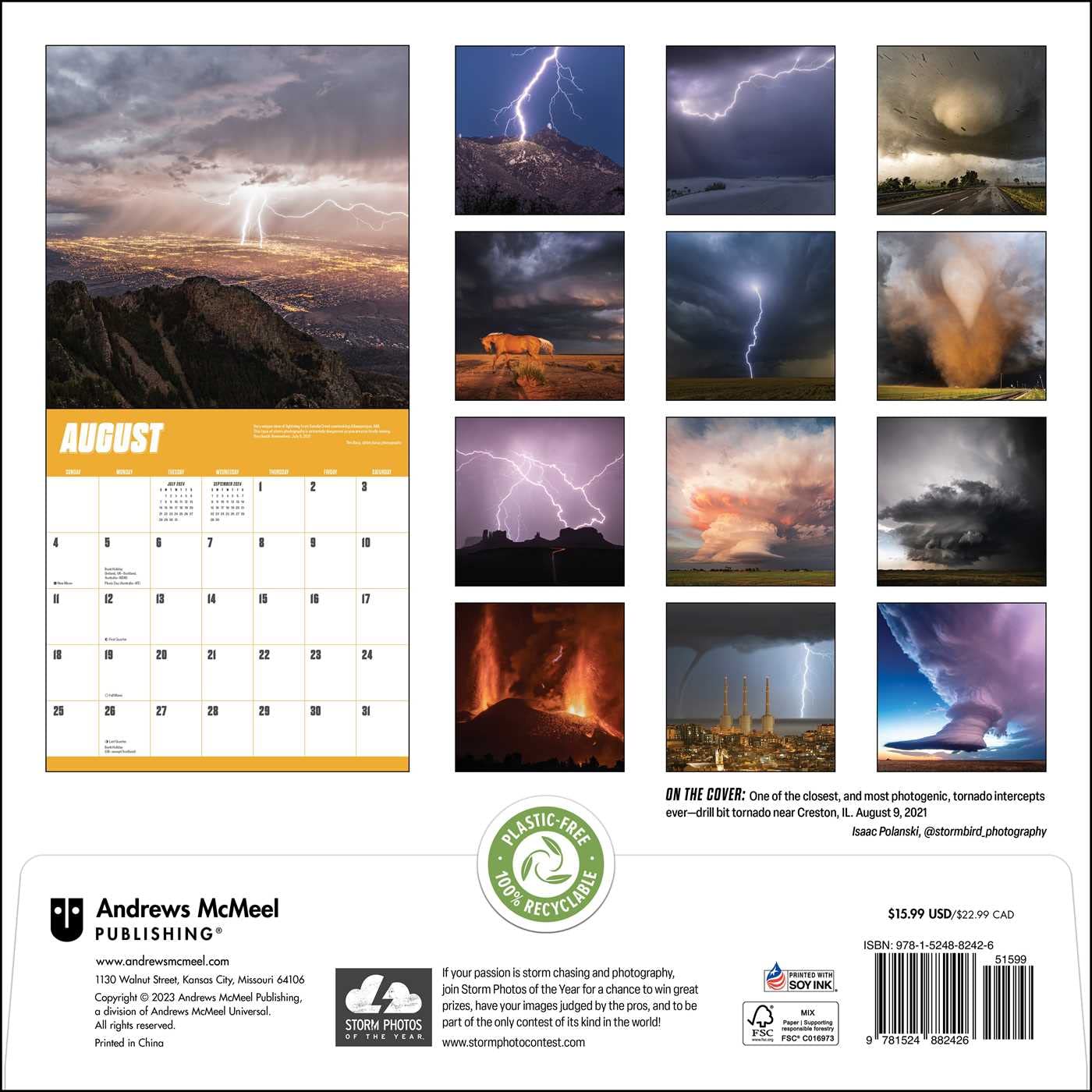 Storm Chasers 2024 Wall Calendar, The Year's Best Weather Photos-Chosen ...