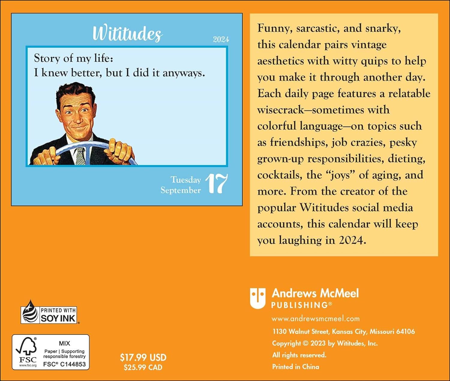 Wititudes - 2024 Daily Desk Calendar, Pretending to Be a Functioning ...