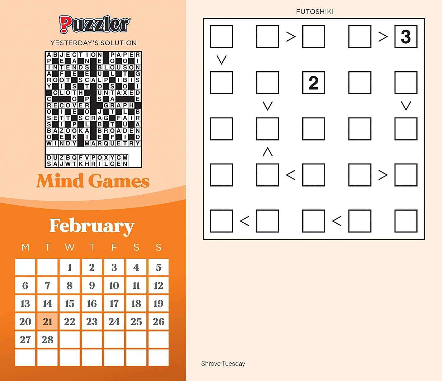 Mind Games - 2023 Daily Desk Calendar by Puzzler | 9781529827934 ...