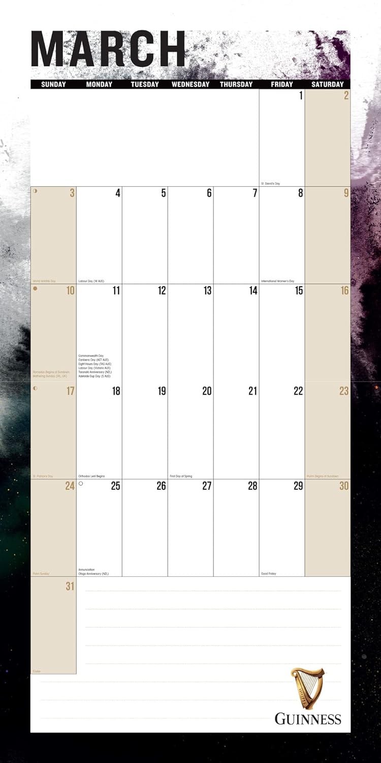 Guinness - 2024 Wall Calendar by Carousel Calendars | 9781529838299 ...