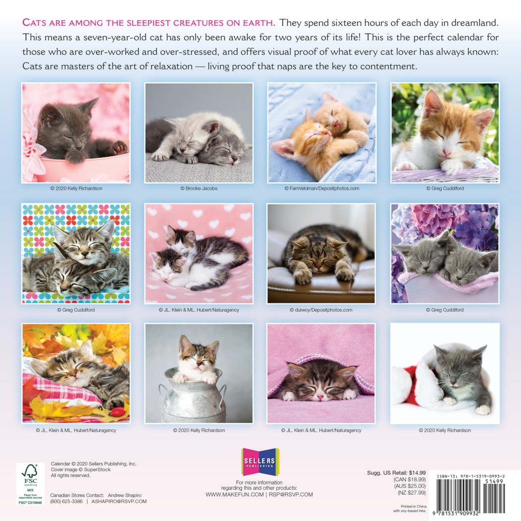 Cat Naps - 2021 Wall Calendar by Inc Sellers Publishing | 9781531909932 ...