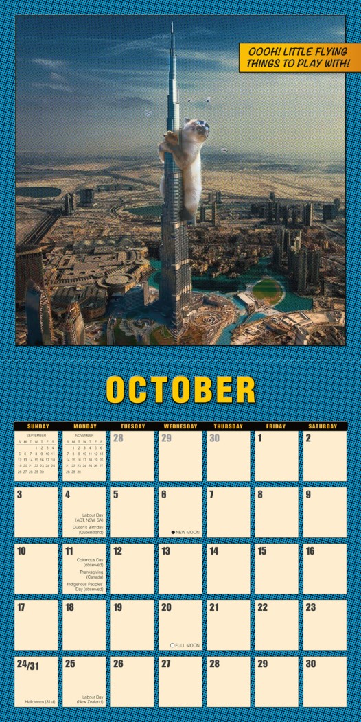 Catzilla - 2021 Wall Calendar by Fransdita Muafidin | 9781531909963 ...