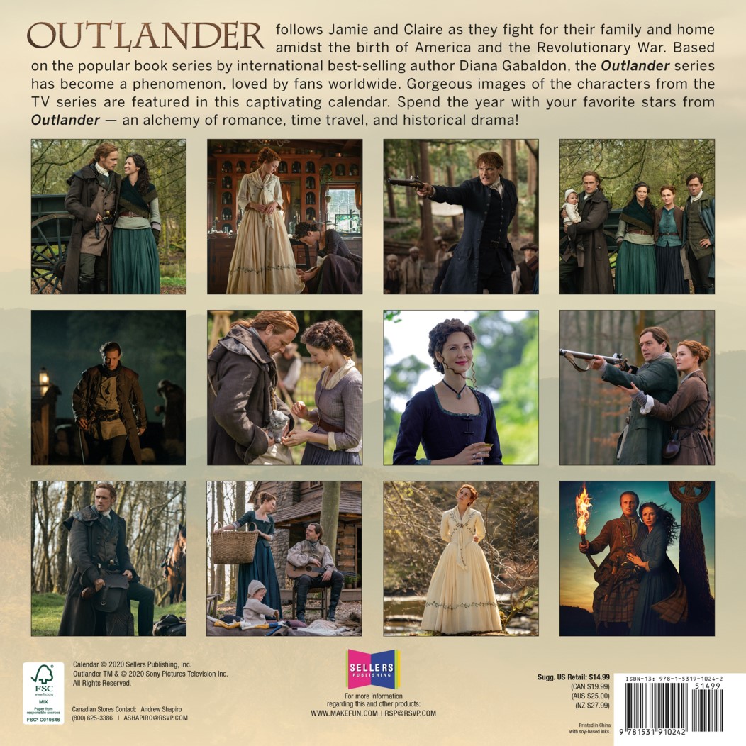 Outlander - Wall Calendar 2021 by Sellers Publishing | 9781531910242 ...