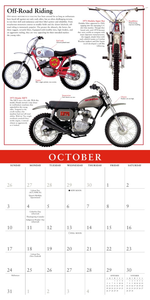 2021 the Ultimate Motorcycle 16-Month Wall Calendar by DK Publishing ...