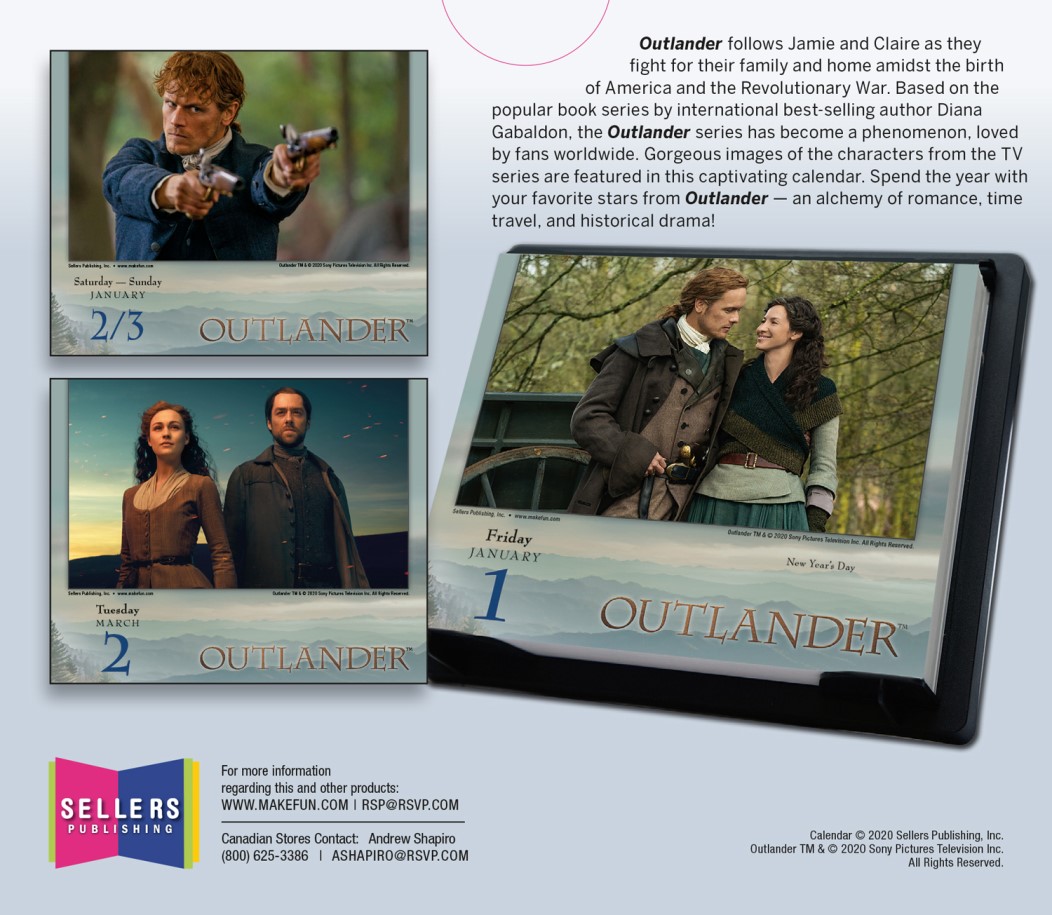 Outlander - 2021 Daily Desk Calendar by Sellers Publishing ...