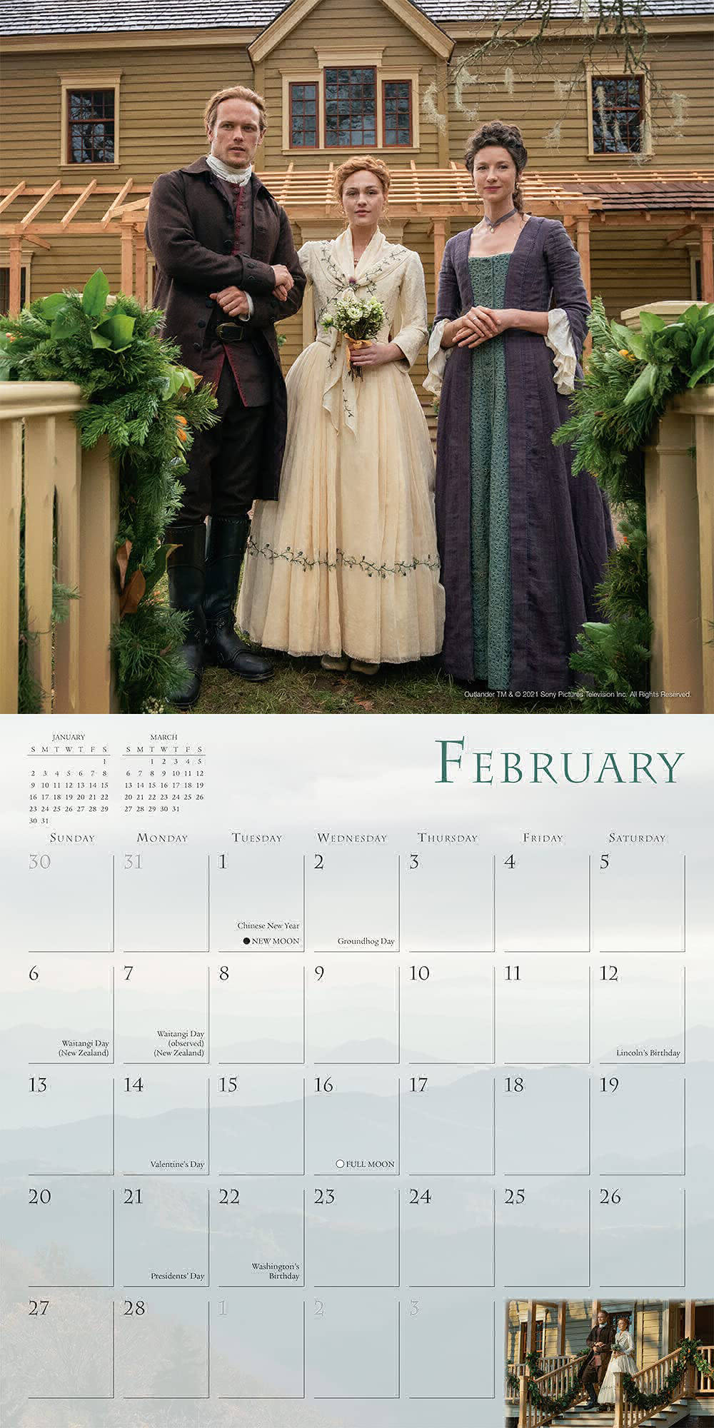 Outlander: 2022 Wall Calendar by Sellers Publishing | 9781531912581 ...