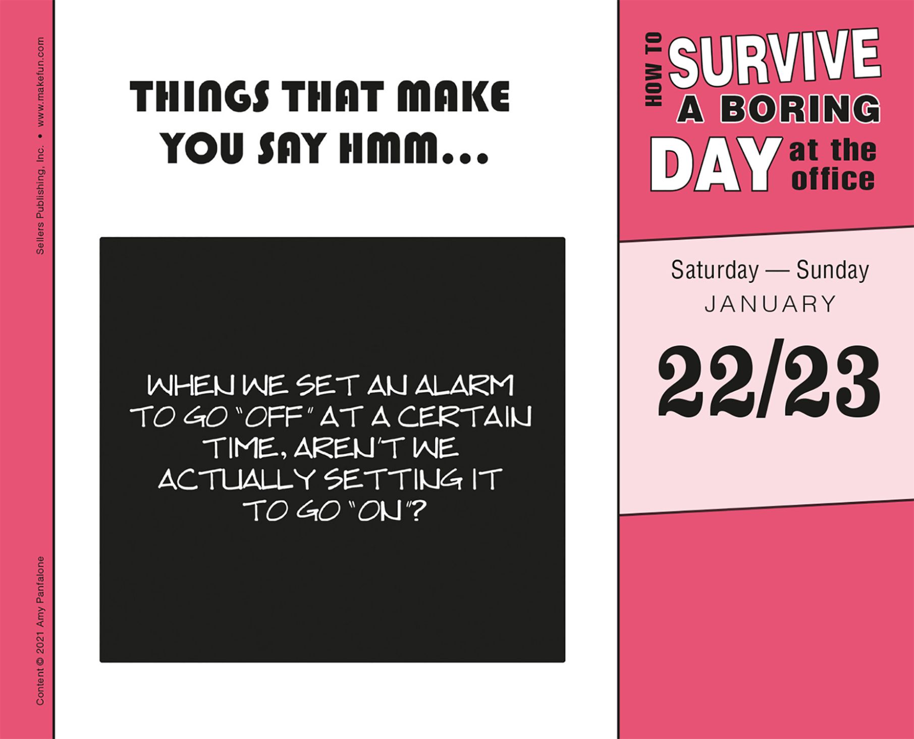 How to Survive a Boring Day at the Office - 2022 Desk Calendar by ...