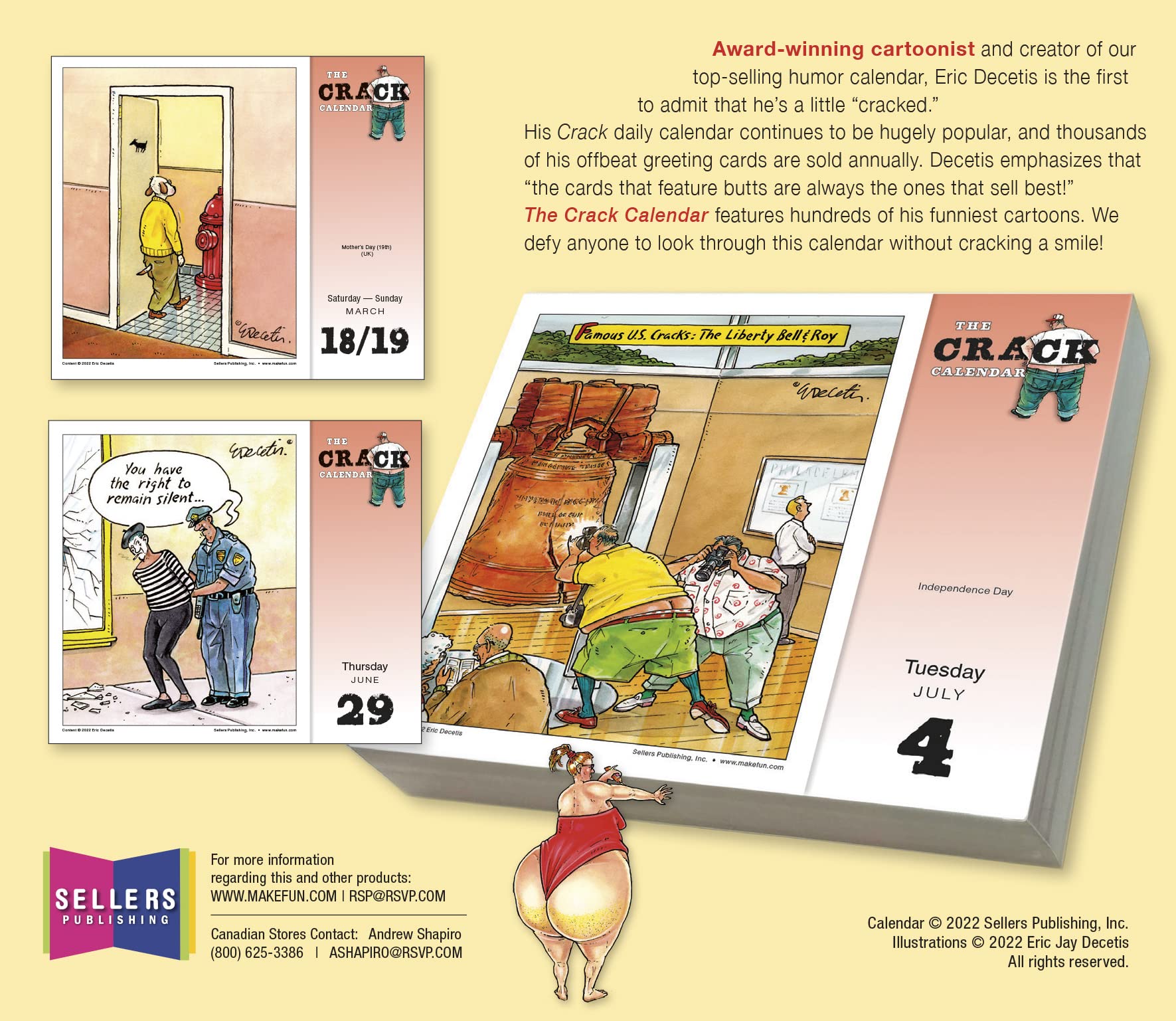 The Crack Calendar - 2023 Daily Desk Calendar by Eric Decetis ...