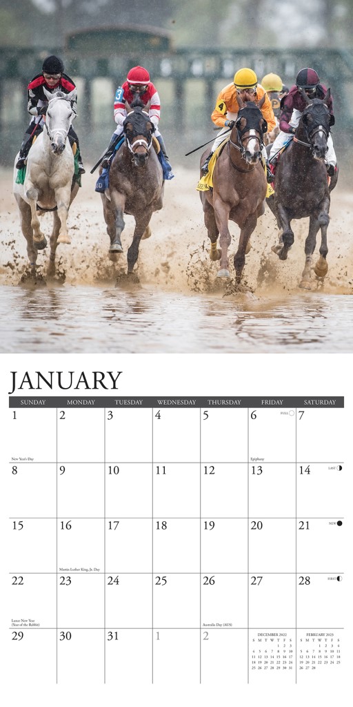 Horse Racing - 2023 Wall Calendar by Willow Creek Press | 9781549226342 ...